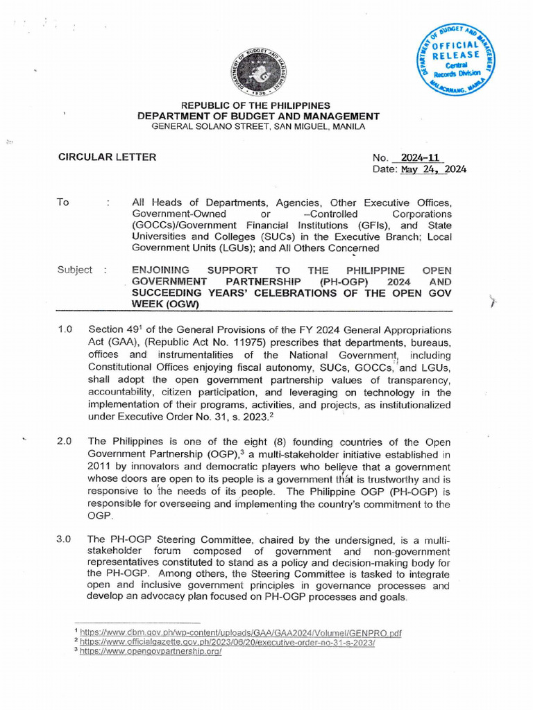 Circular Letter No 2024 11 | PDF