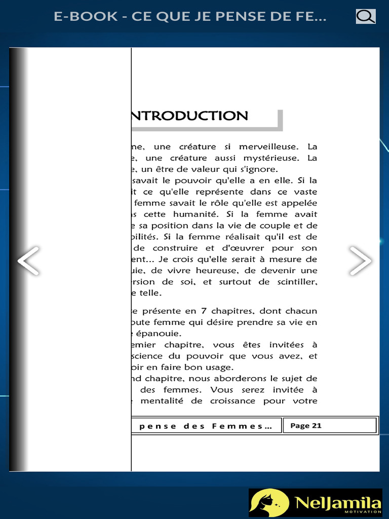 E-Book - Ce Que Je Pense de Femmes - by Nel Jamila | PDF