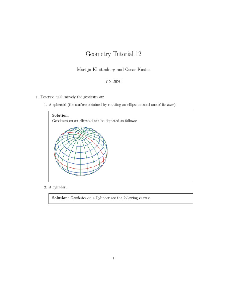 Tutorial 12 | PDF