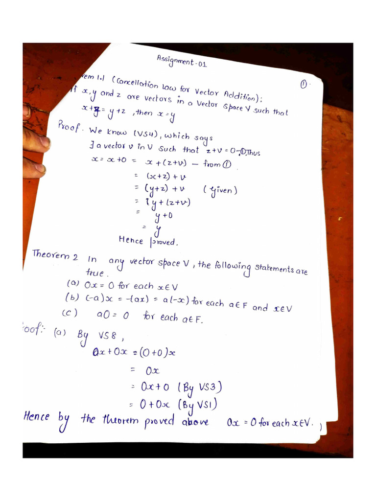 Algebra Assignment | PDF