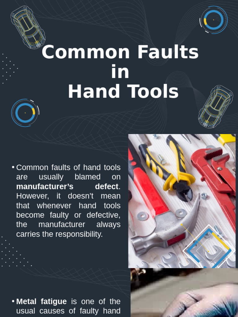 Common Faults of Hand Tools | PDF