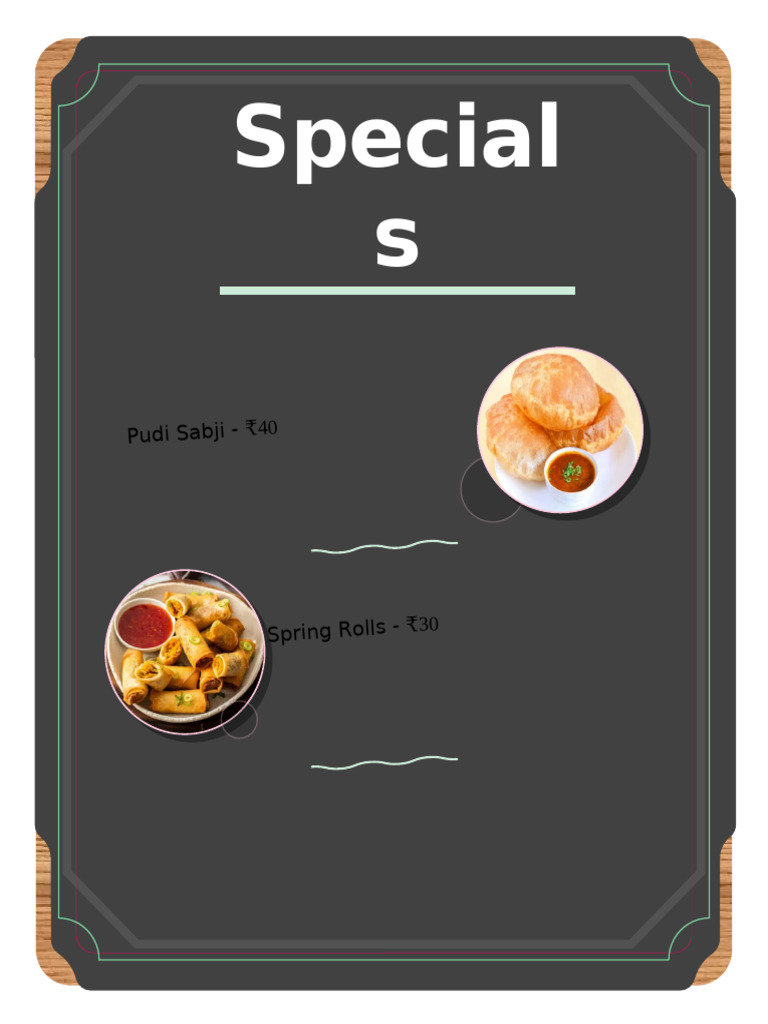 Specials | PDF
