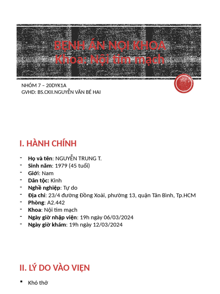 BA suy tim cấp | PDF