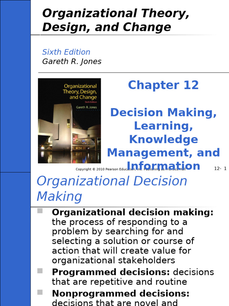 Behavioural Science Class Notes 6 | PDF | Decision Making | Learning
