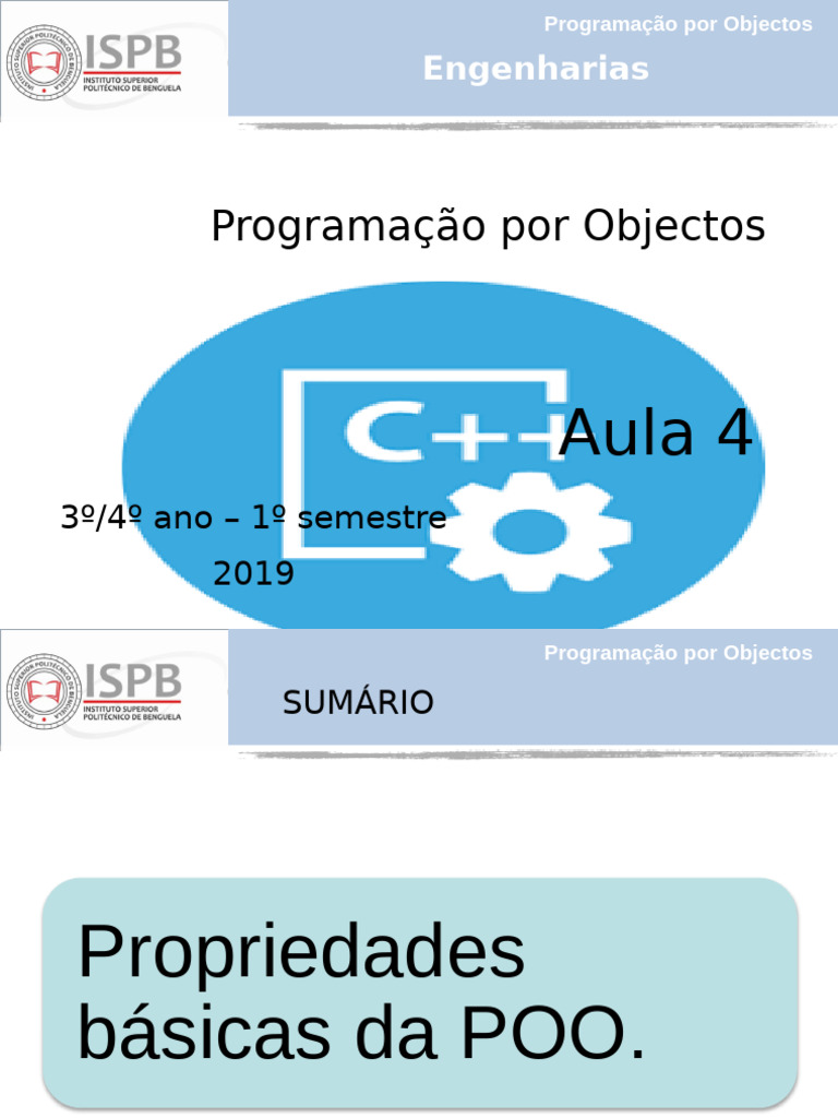 Aula 4_POO_2019 | PDF
