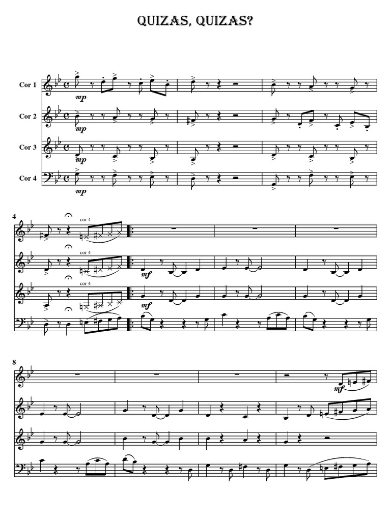 4 Cors Quizas Score | PDF