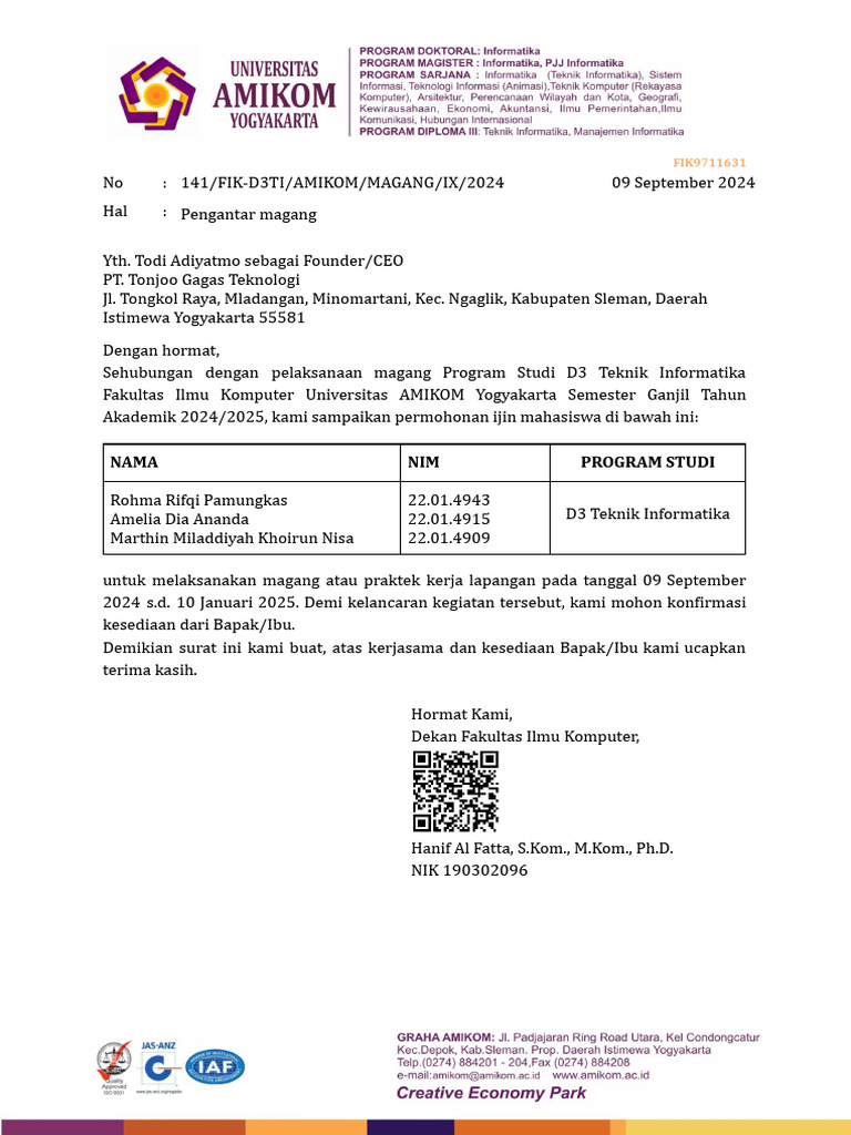 Nama NIM Program Studi | PDF