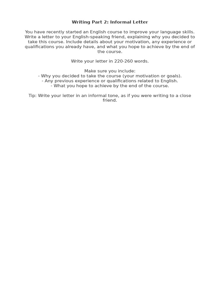 c1 Writing Exercise - English Level | PDF