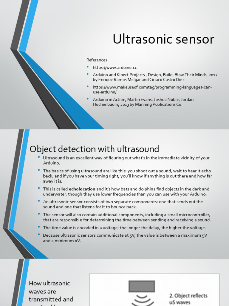 Lecture 4 Ultrasonic Sensor | PDF