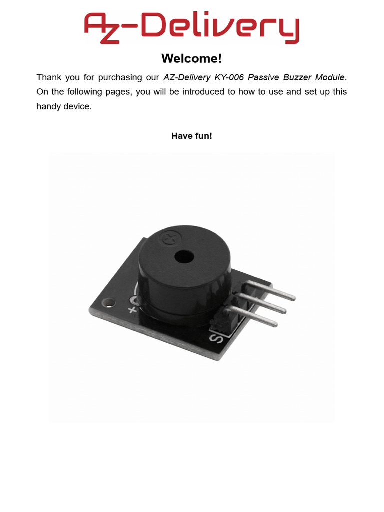 KY-006 Passive Buzzer Module ENG | PDF