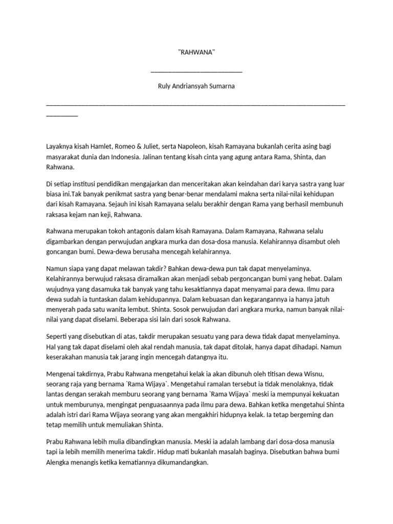 Rahwana | PDF