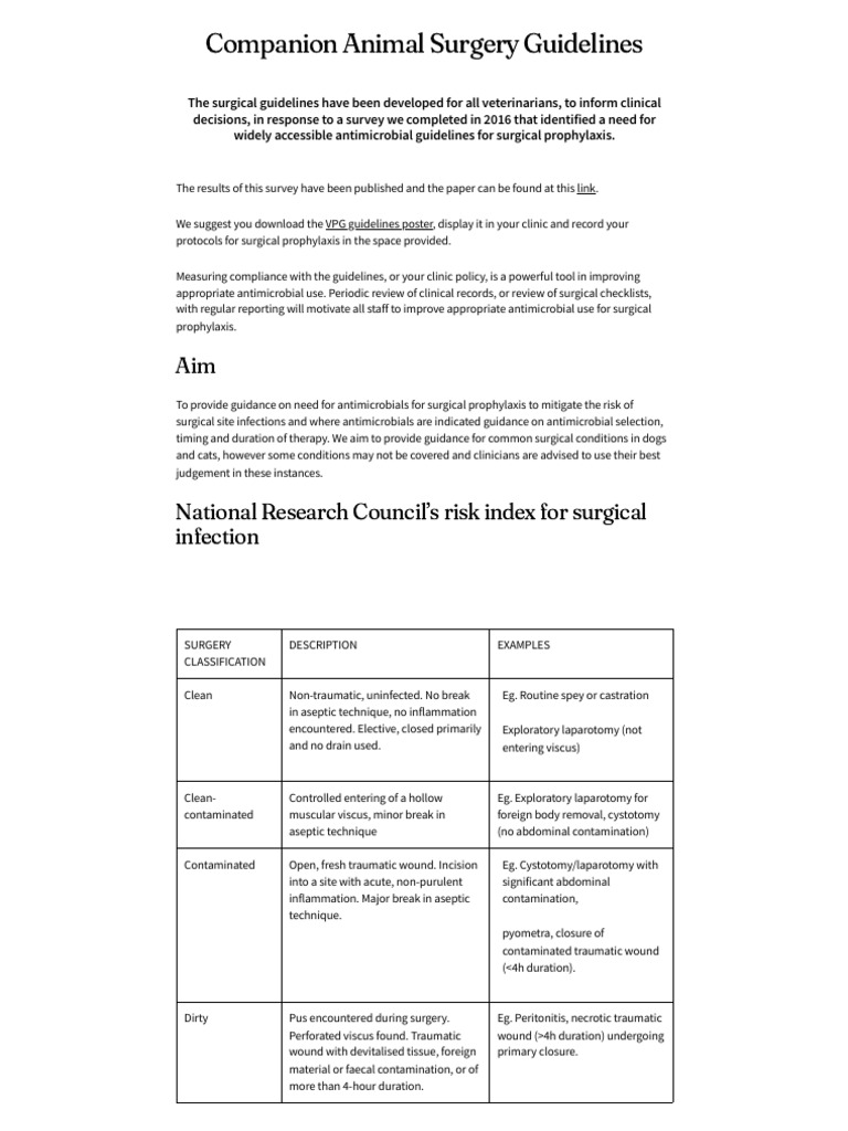 Diretrizes para Cirurgias em Pequenos Animais - Universidade de ...