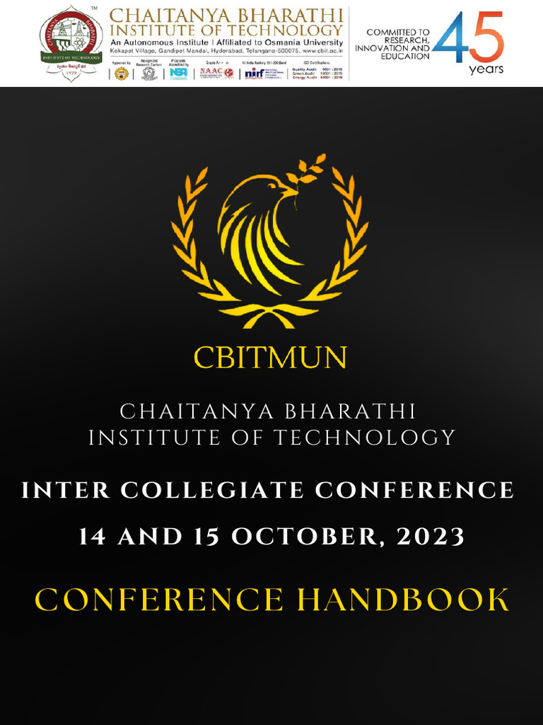 CBIT ICC 2023 Conference Handbook | PDF