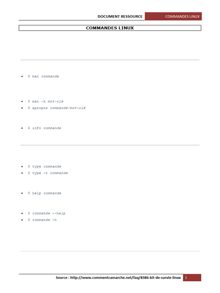 ressource-commandes_linux | PDF