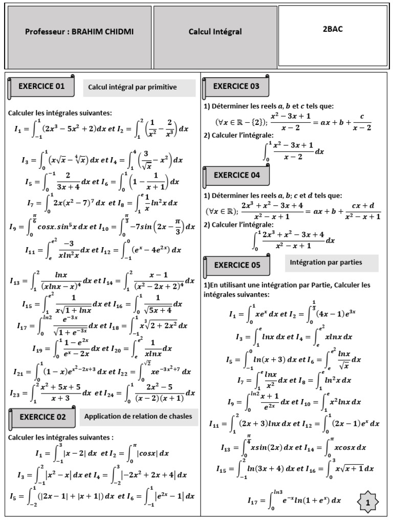Calcul Intégral | PDF