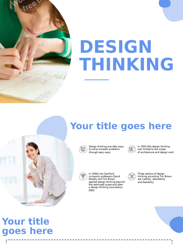 DESIGN THINKING ppt-wonderslide | PDF