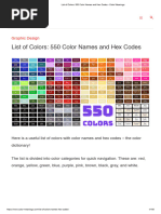 256 Colors - Cheat Sheet - Xterm, HEX, RGB, HSL | PDF | Color | Visual ...