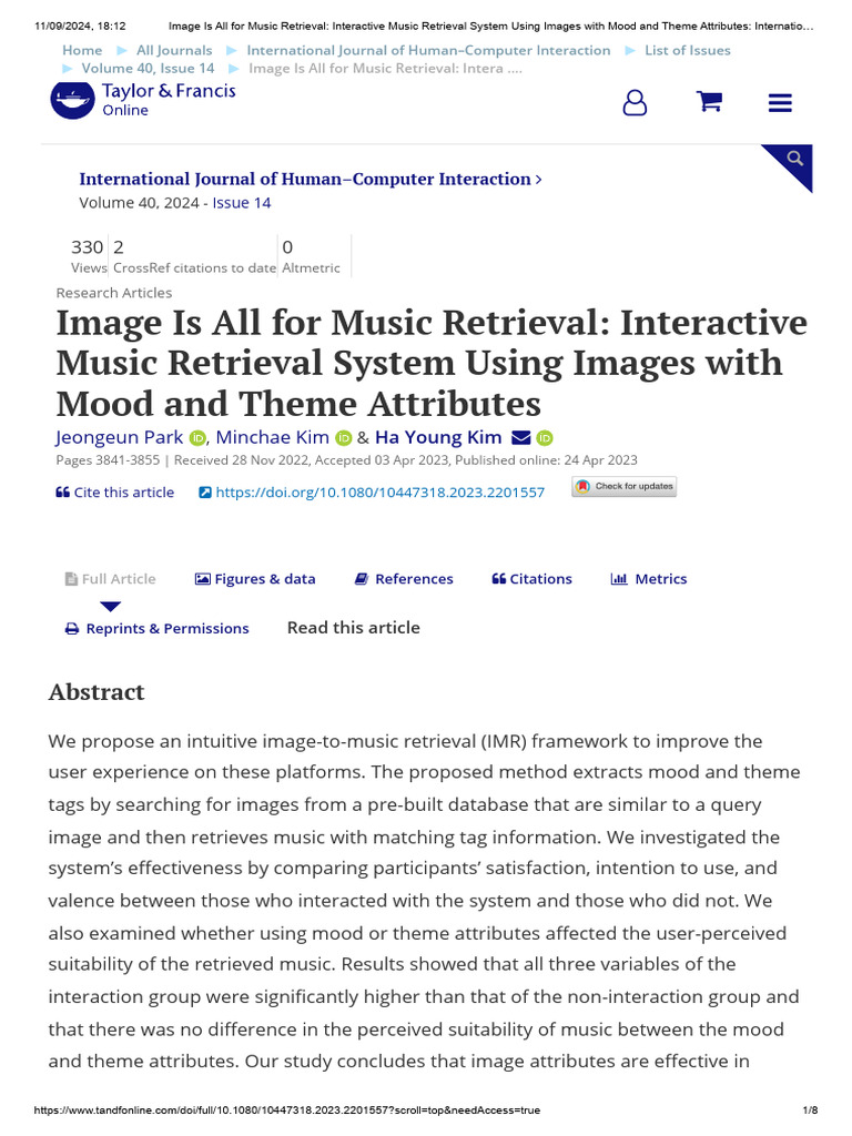 2024 Park Image Is All For Music Retrieval - Interactive Music Retrieval System Using Images ...