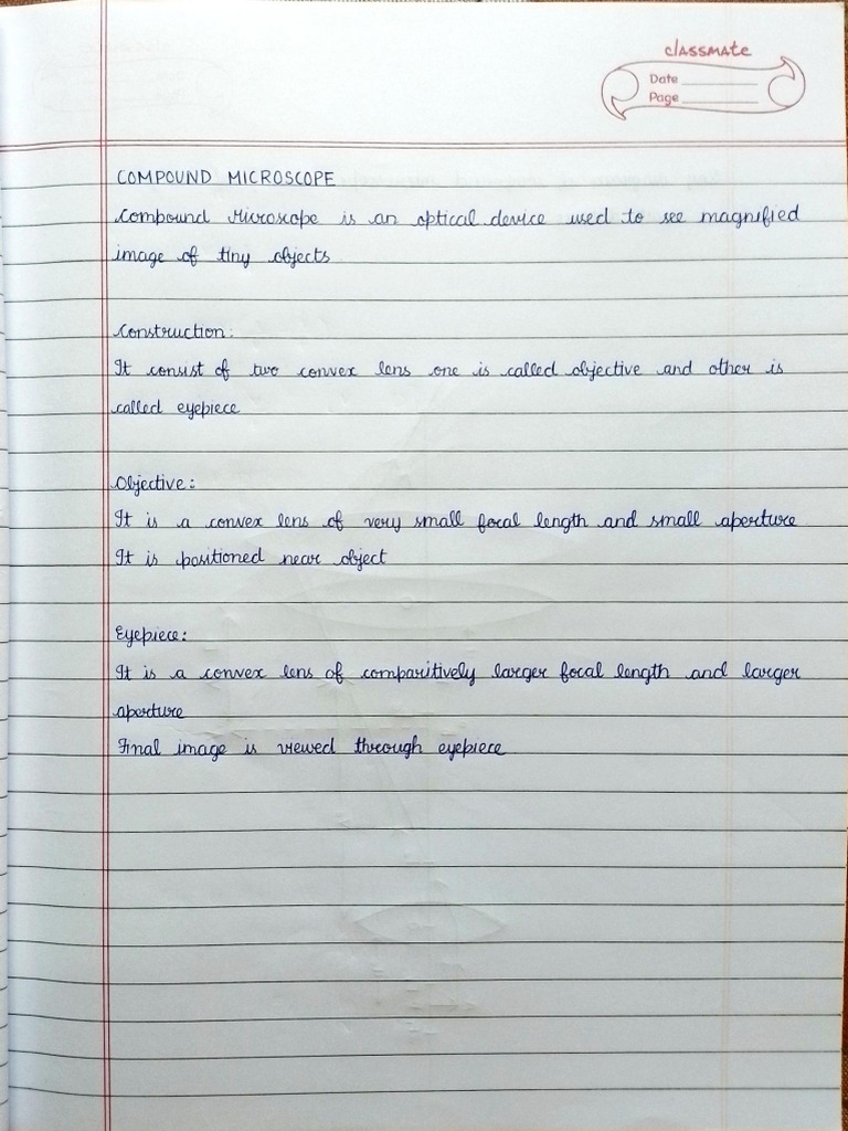 Compound Microscope Pdf