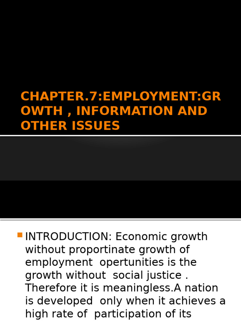 Chapter7 Employment | PDF