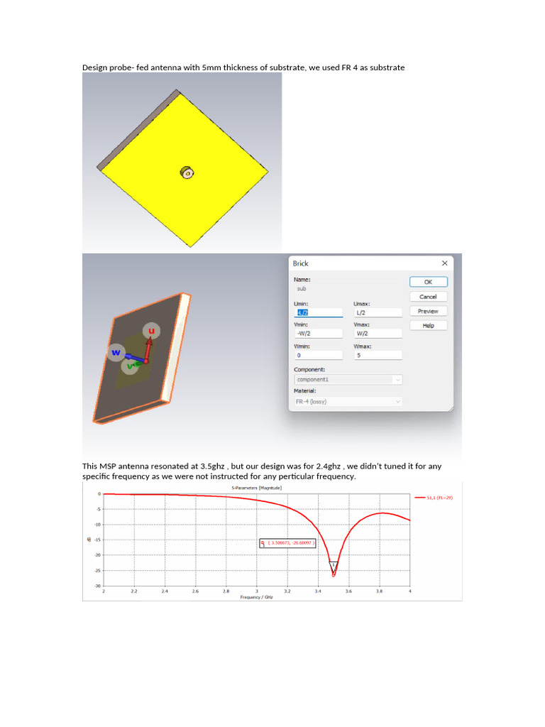 Probe Fed Design | PDF
