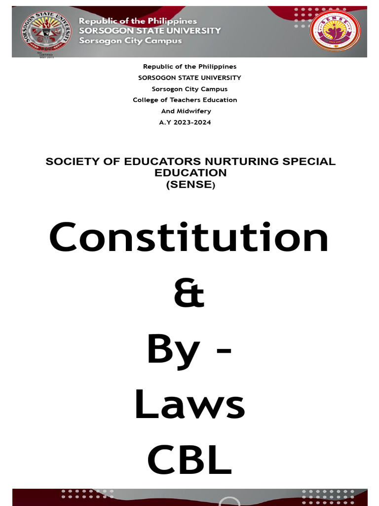 Constitution & By-Laws CBL | PDF