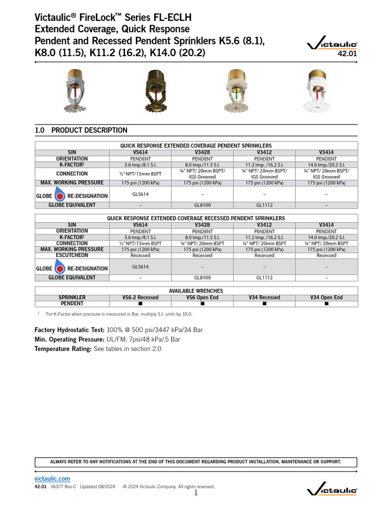 Victaulic Firelock FL-ECLH | PDF