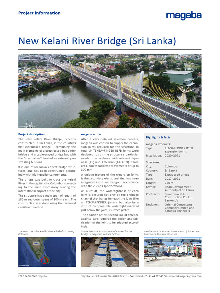 Refsheet New Kelani River Bridge EN | PDF
