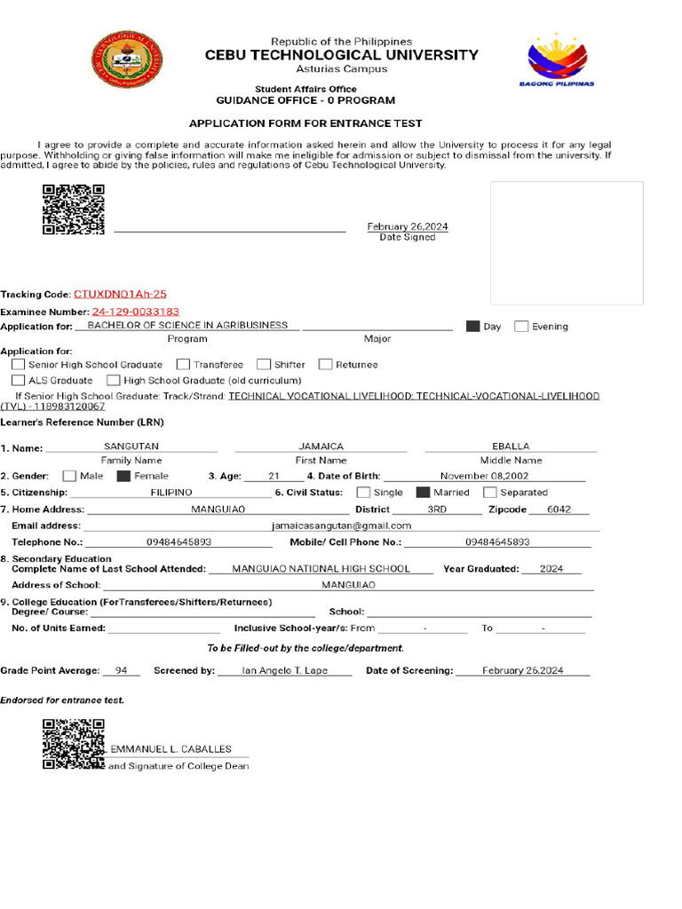Application Form1 | PDF