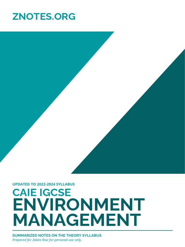 Caie Igcse Environment Management 0680 Theory 6683e1ebc45fa2628c1f53de ...