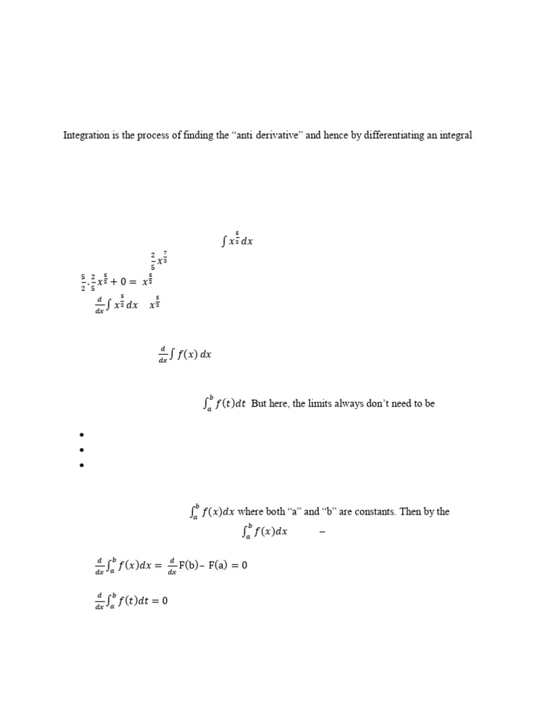 GEE 219 Differentiation of Integral | PDF