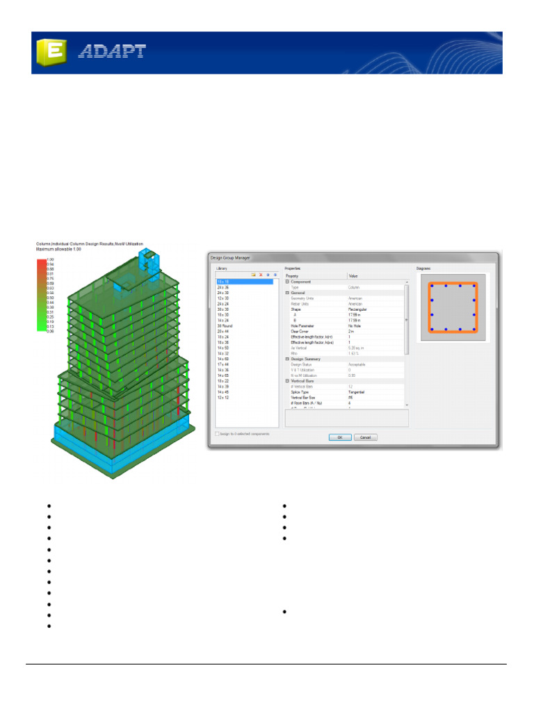 ADAPT-Column Design 2015 Spec Sheet 112414 | PDF