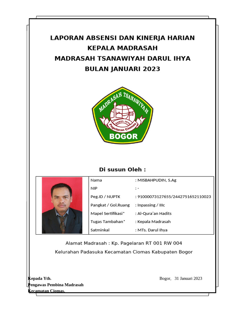 LKH Misbahpudin Januari | PDF