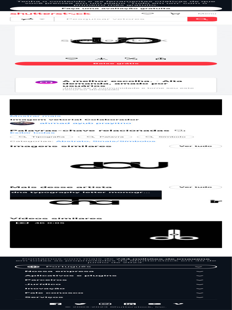 Duo Letter Original Monogram Logo Design Vetor s… | PDF