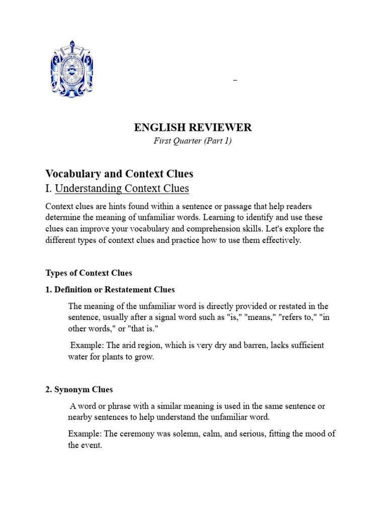English Reviewer | PDF
