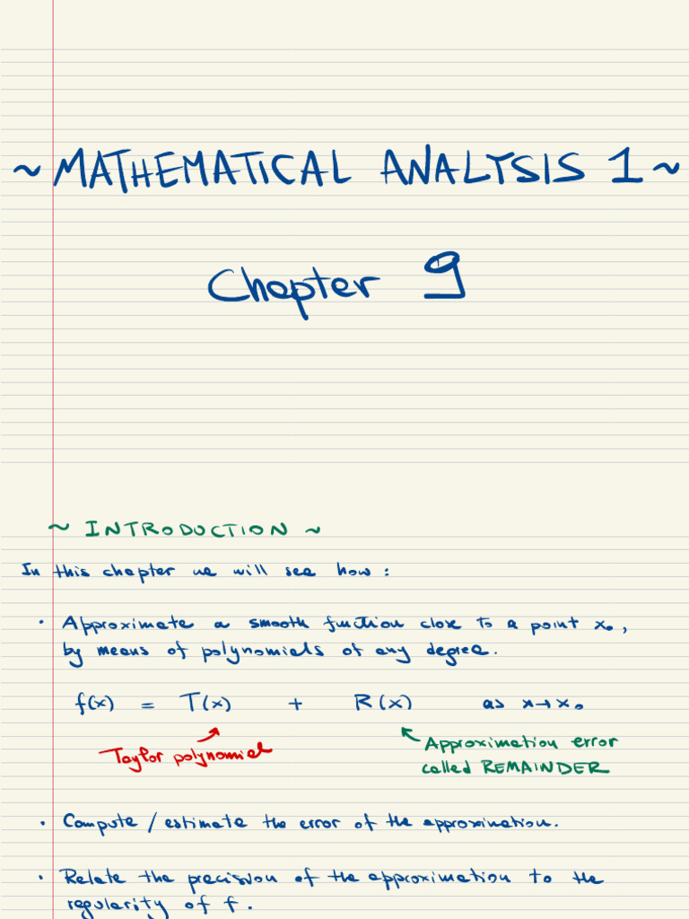 Ma1 CHP9 | PDF