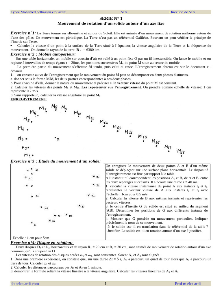 MVT de Rotation1 | PDF | Mouvement de rotation | Méthodes et références ...