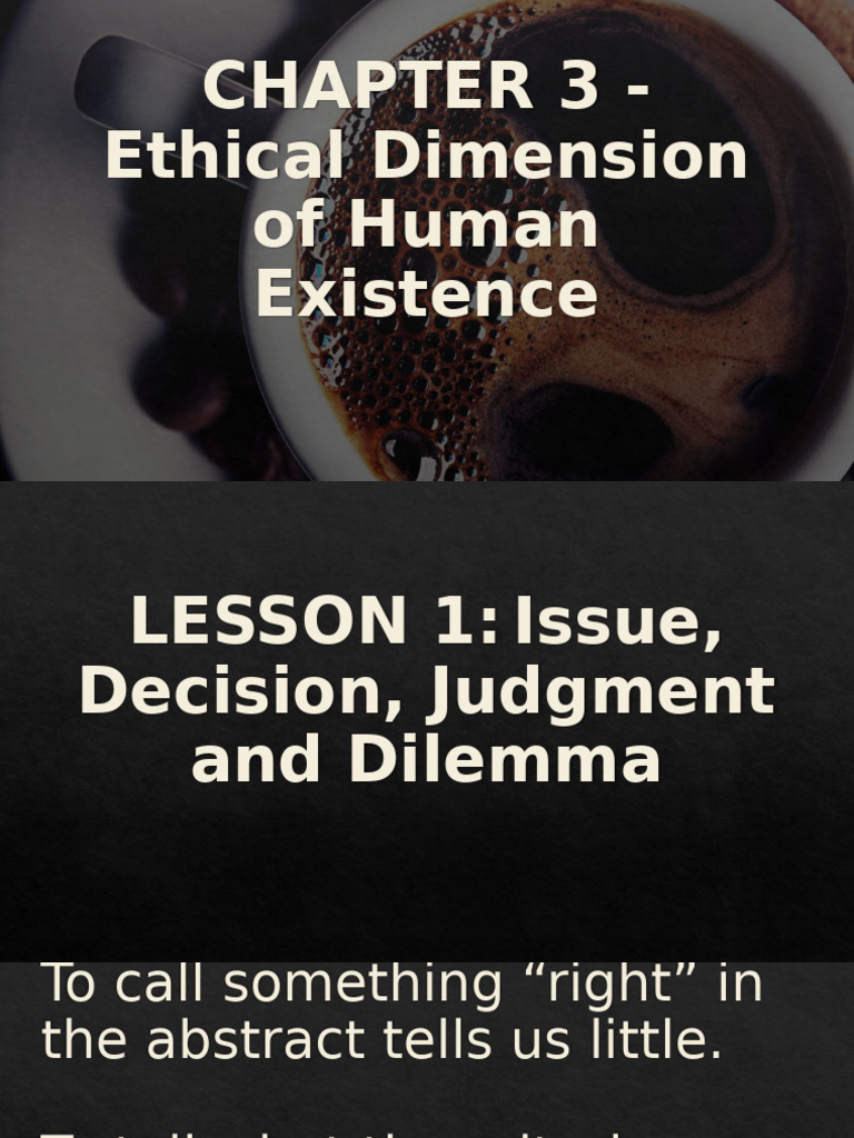 Dimension of Human Existence | PDF
