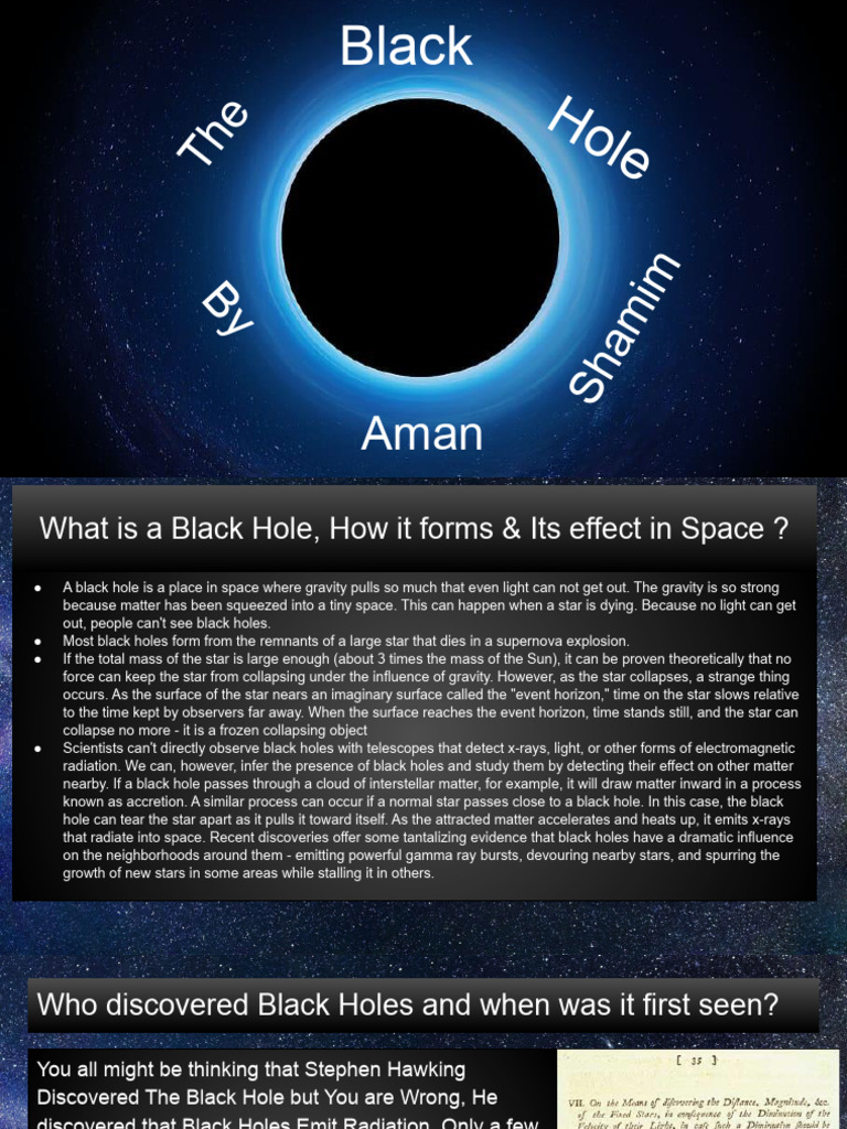 Black Holes | PDF