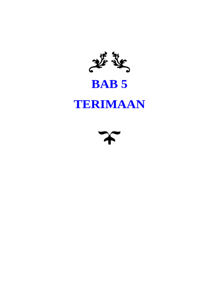 (15.2.2023) Baru - BAB 5 - TERIMAAN | PDF