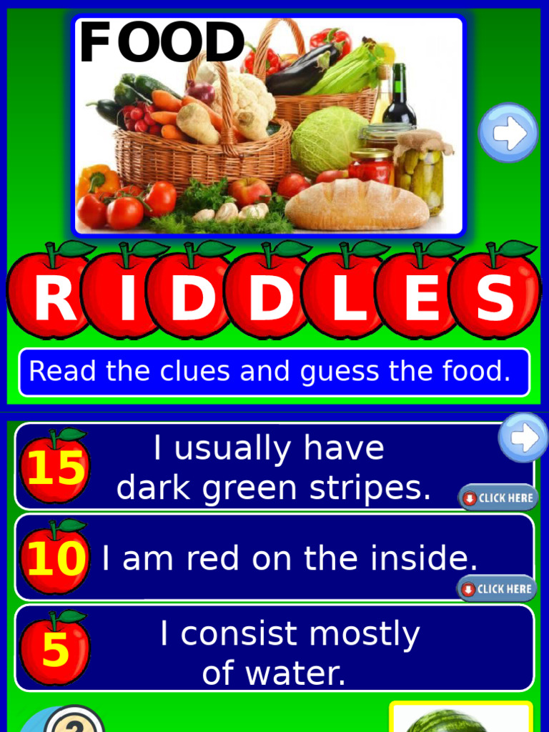 Food Riddles | PDF