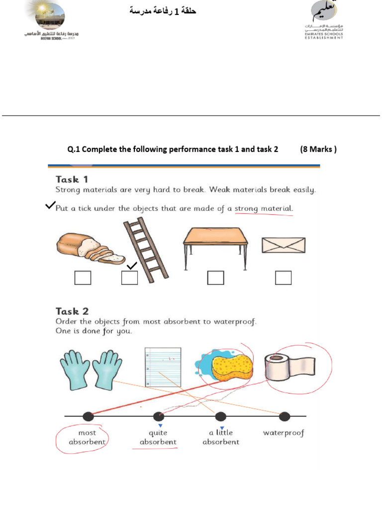 Performance Task Worksheet Practice | PDF