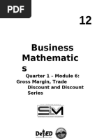 Module 7 Business Math | PDF | Discounts And Allowances | Discounted Cash Flow