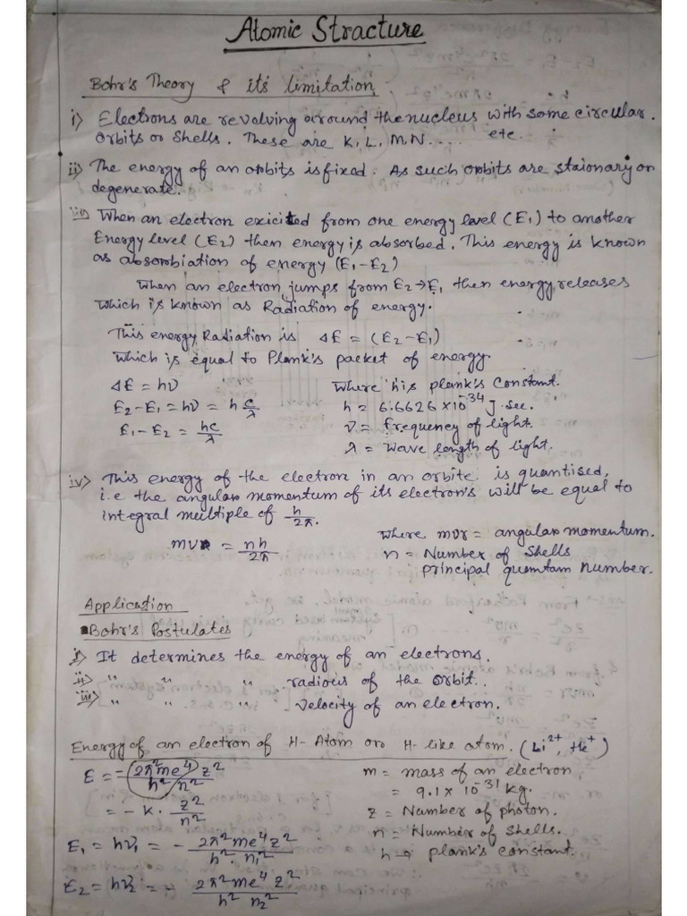 Chem Sem1 notes | PDF