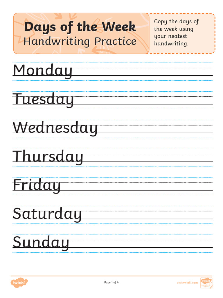 T Par 1661242748c Days of The Week and Months of The Year Handwriting ...