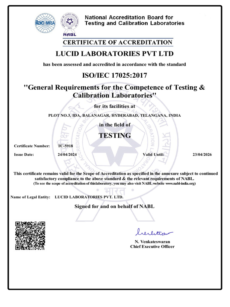 Lucid lab certificate | PDF