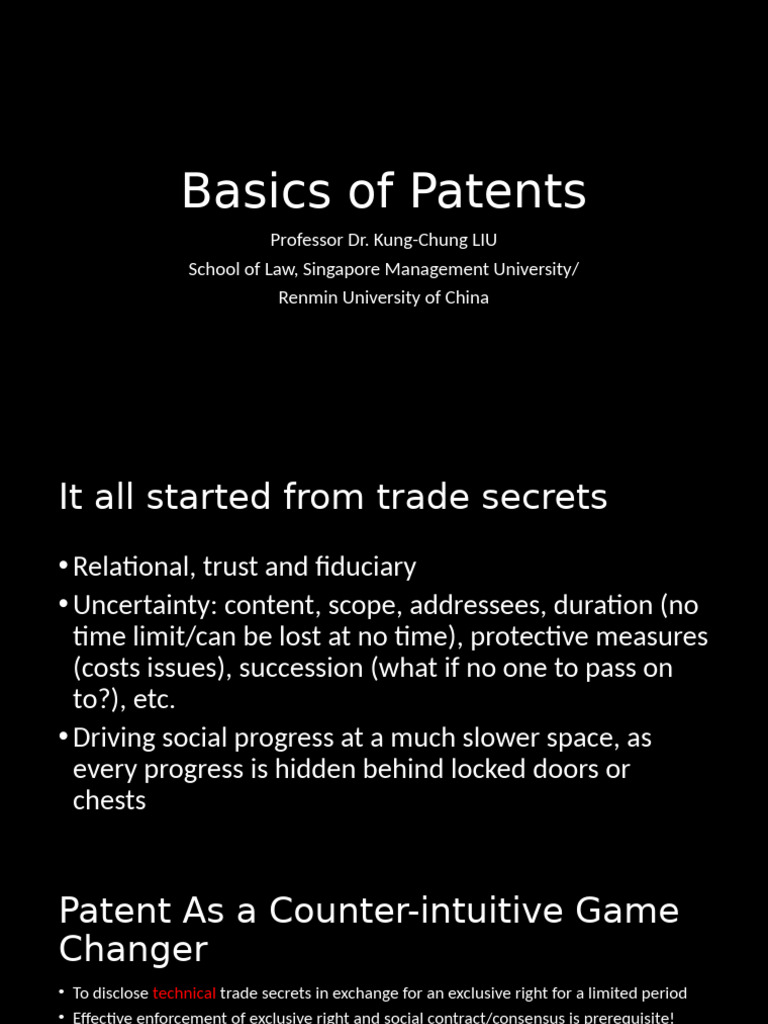 Basics of Patent | PDF