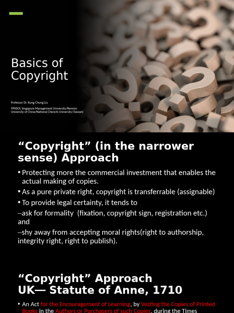 Basics of Copyright | PDF