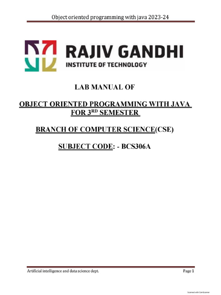 Java Manual 3rd Sem Complete11 - 2 | PDF