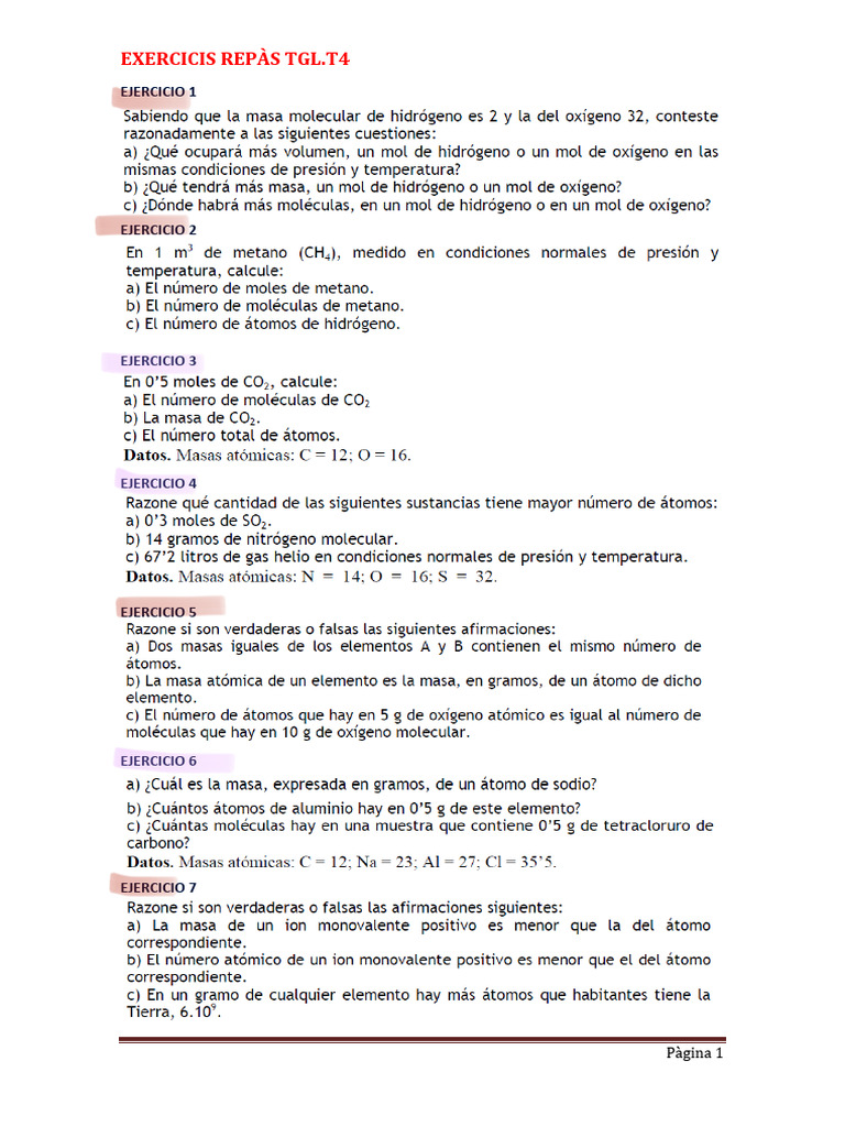 Exercicis Ampliacio T4 | PDF